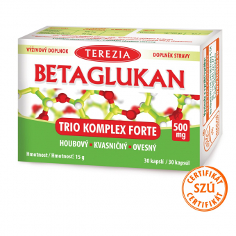 BETAGLUKAN Trio Komplex Forte 500 mg 30 kapslí - dobrehouby.eu